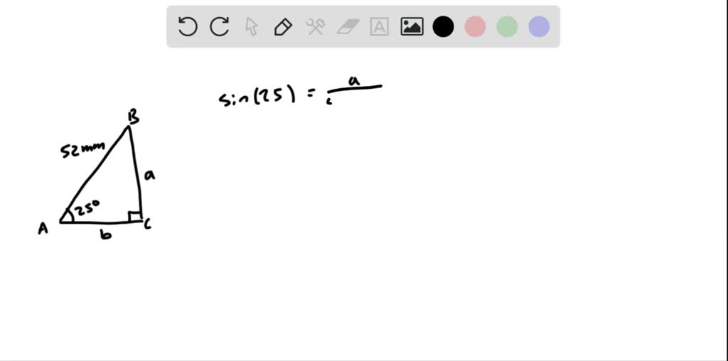 SOLVED:Draw a right triangle A B C as shown, using the information given. Then select an ...