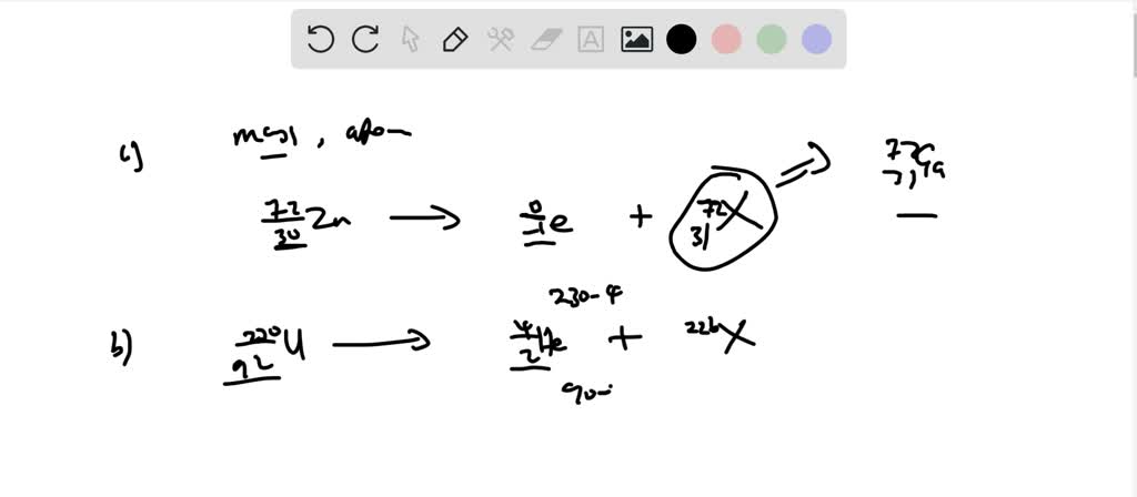 Balance the following nuclear equations, giving symbols, nuclear ...