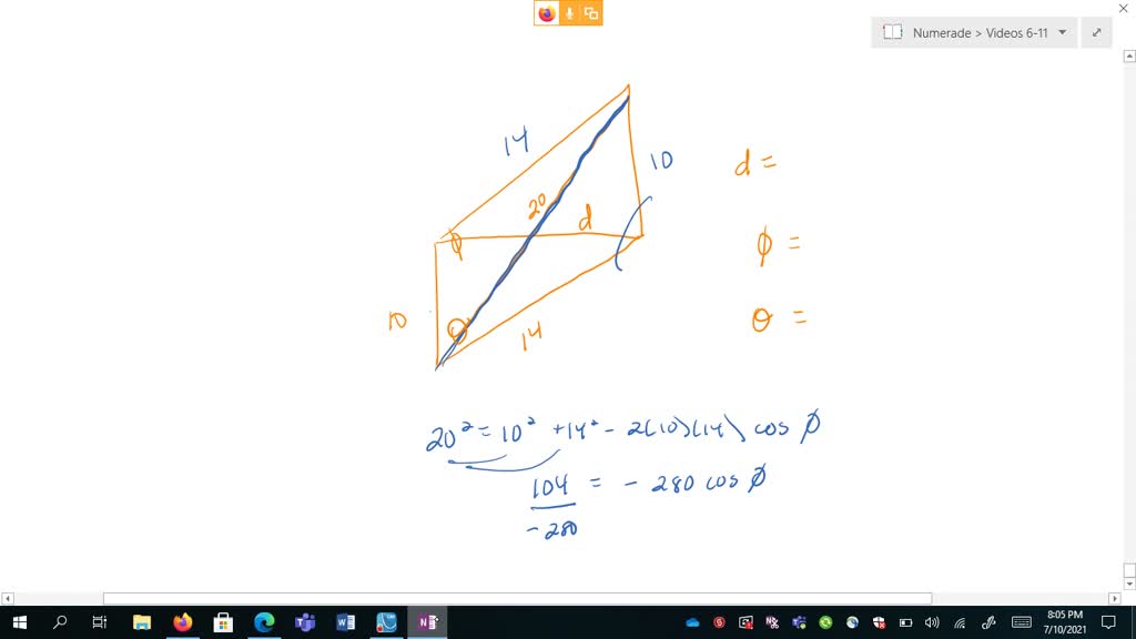 SOLVED:Complete the table by solving the parallelogram shown in the ...