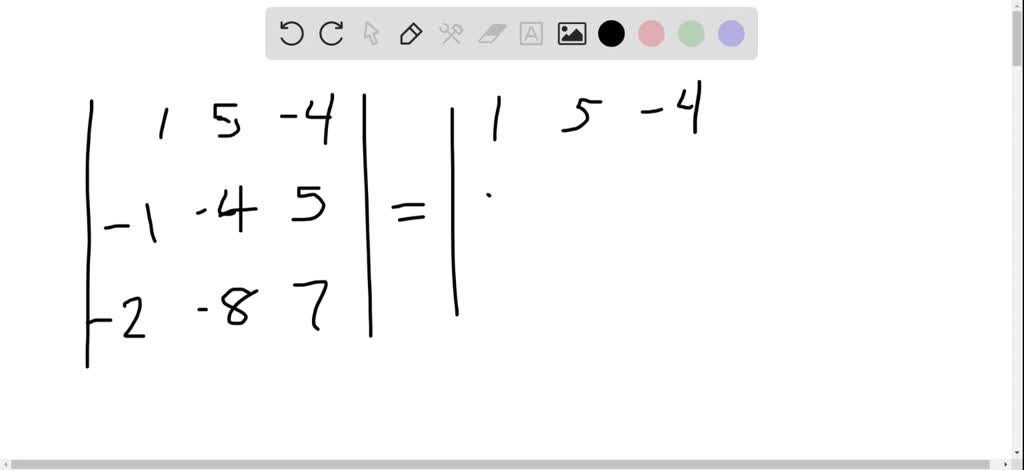 Find the determinants in Exercises 5–10 by row reduction to echelon ... Find the determinants in Exercises 5–10 by row reduction to echelon ...