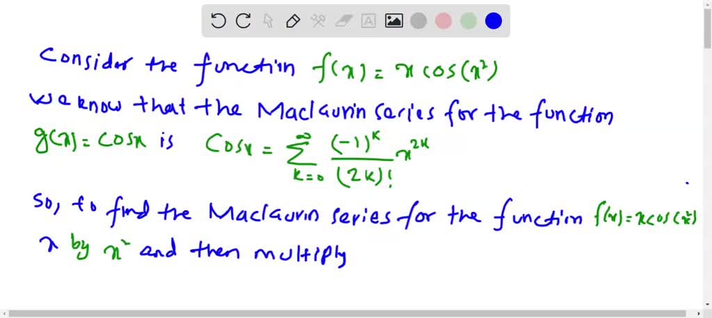 SOLVED:Find the Maclaurin series for the functions by substituting into ...