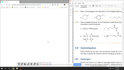 SOLVED: Assemble a skeleton structure for the molecule, connecting the ...