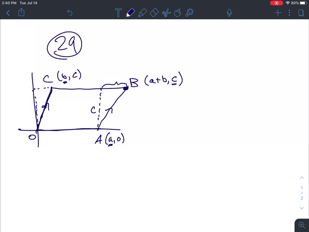 SOLVED:The diagonals of a parallelogram bisect each other. Steps (a), (b), and (c) outline a ...