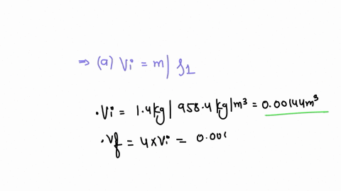 SOLVED: A piston-cylinder device initially contains 1.4 kg saturated liquid water at 200^∘ C ...