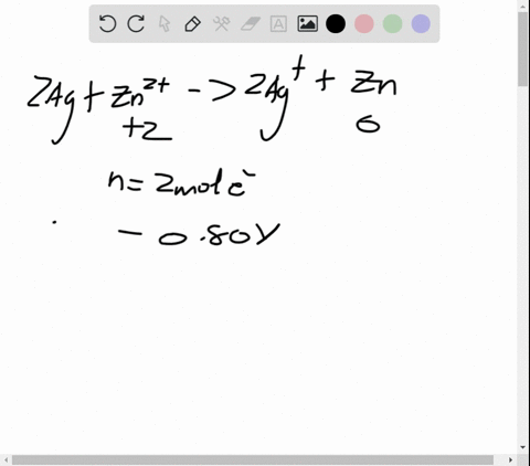 SOLVED:Calculate the equilibrium constant Kc and Δr G^∘ for the reaction between Ag(s) and Zn^2+(aq)