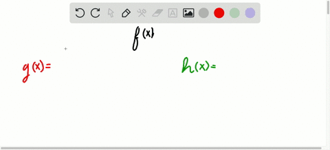SOLVED:Tabular representations for the functions f, g, and h are given ...