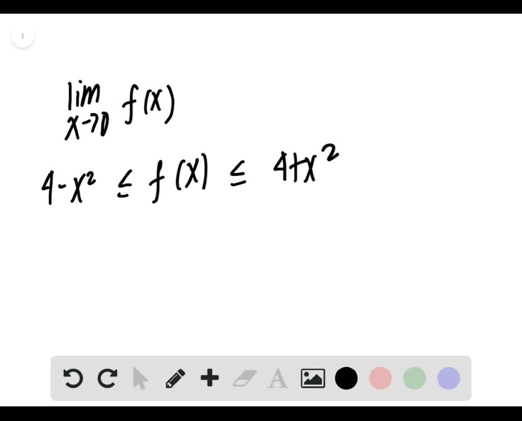 SOLVED:Using the Squeeze Theorem In Exercises 91 and 92, use the Squeeze Theorem to find limx →x ...