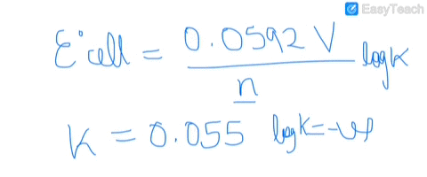SOLVED:A redox reaction employed in an electrochemical cell has a ...