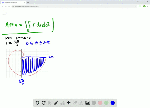 SOLVED:Find the area of the region enclosed by the positive x -axis and ...