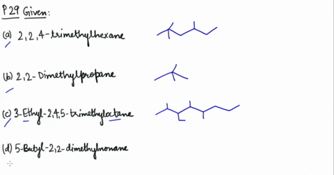 SOLVED:Write structural formulas and line-angle formulas for the following alkanes and ...