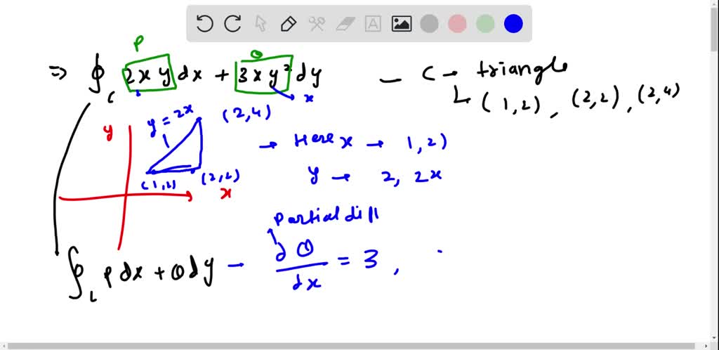 SOLVED:Use Green's theorem to evaluate the line integral. ∮c x y d x ...