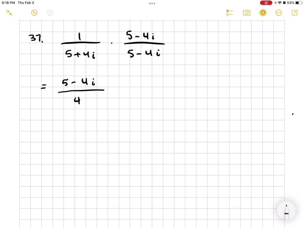 ⏩SOLVED:Perform the operations. 15+4 i | Numerade ⏩SOLVED:Perform the operations. 15+4 i | Numerade