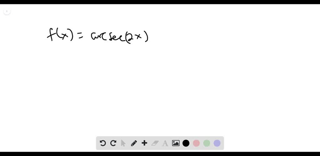 SOLVED:Analyzing an Inverse Trigonometric Graph In Exercises 67-70 , analyze and sketch a graph ...