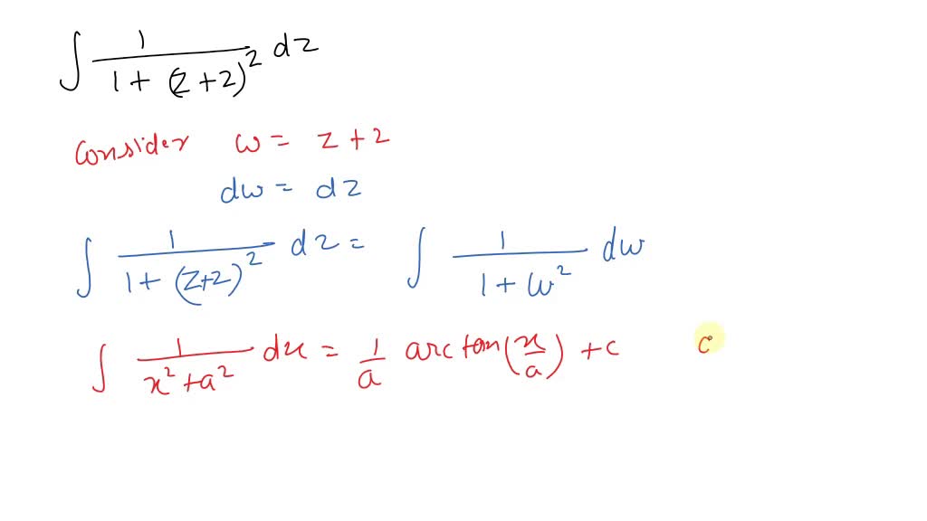 SOLVED:Anti differentiate using the table of integrals. You may need to transform the integrals ...