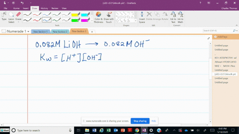SOLVED:LiOH is a strong base. What is the pH of a 0.082 M LiOH solution?