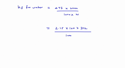 SOLVED:A 5 % solution (by mass) of cane sugar in water has freezing point of 271 K and freezing ...
