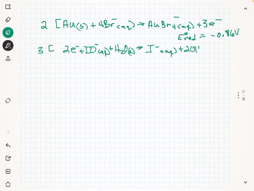 Given The Following Half Reactions And Associated Standard Reduction