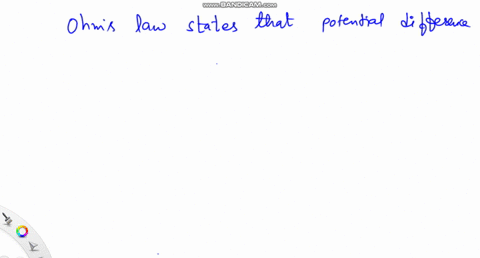 ⏩SOLVED:Ohm's law states that (a) current equals voltage times… | Numerade