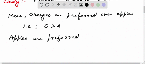 ⏩SOLVED:A preference ordering of an individual is called preference ...