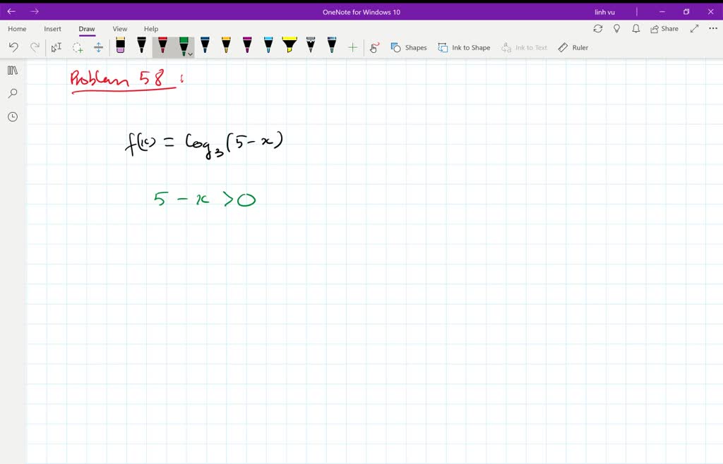 SOLVED:State the domain of the logarithmic function in interval ...
