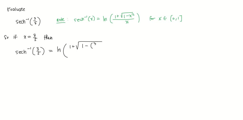 ⏩SOLVED:When hyperbolic function keys are not available on a… | Numerade