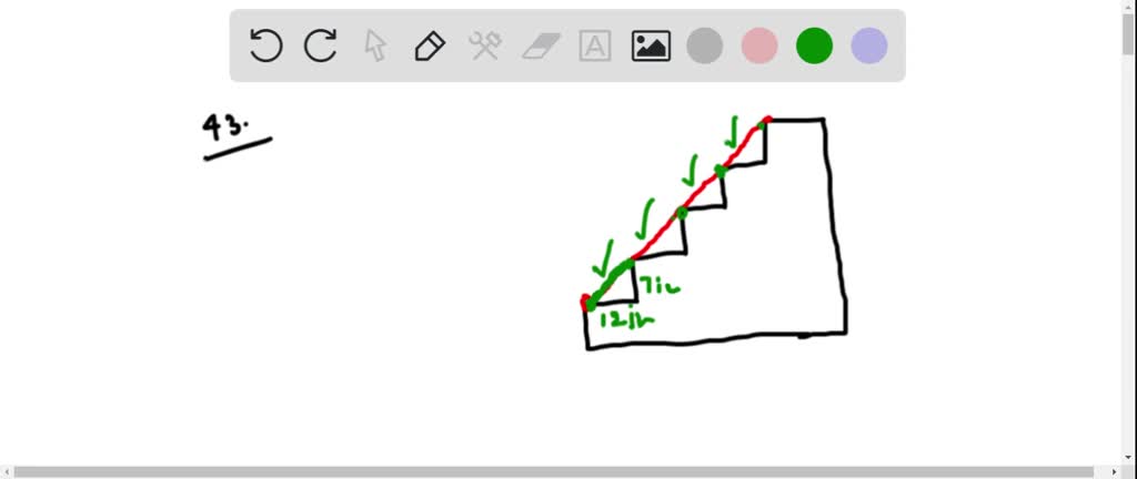 SOLVED:You are building the staircase shown at the right. CAN'T COPY ...