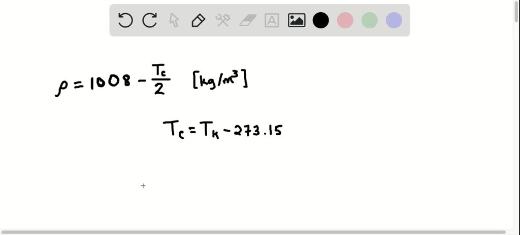 SOLVED:Convert the formula for water density in Problem 2.21 to be for ...