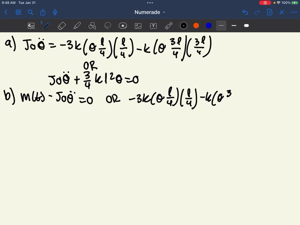 SOLVED: Derive the equations of motion for the 2-DOF system shown below ... SOLVED: Derive the equations of motion for the 2-DOF system shown below ...