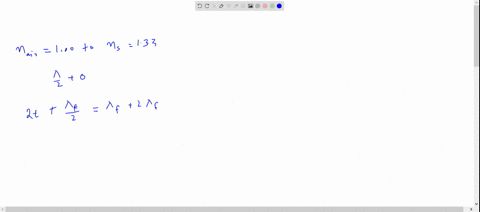 SOLVED:Light of wavelength 691 nm (in vacuum) is incident ...