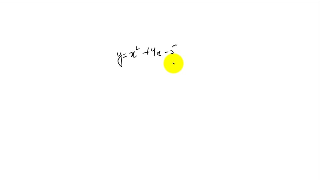 SOLVED graph Each Parabola With The Given Equation Y x 2 4 X 5