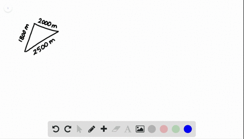 SOLVED:A walking trail is laid out in the shape of a triangle. The ...
