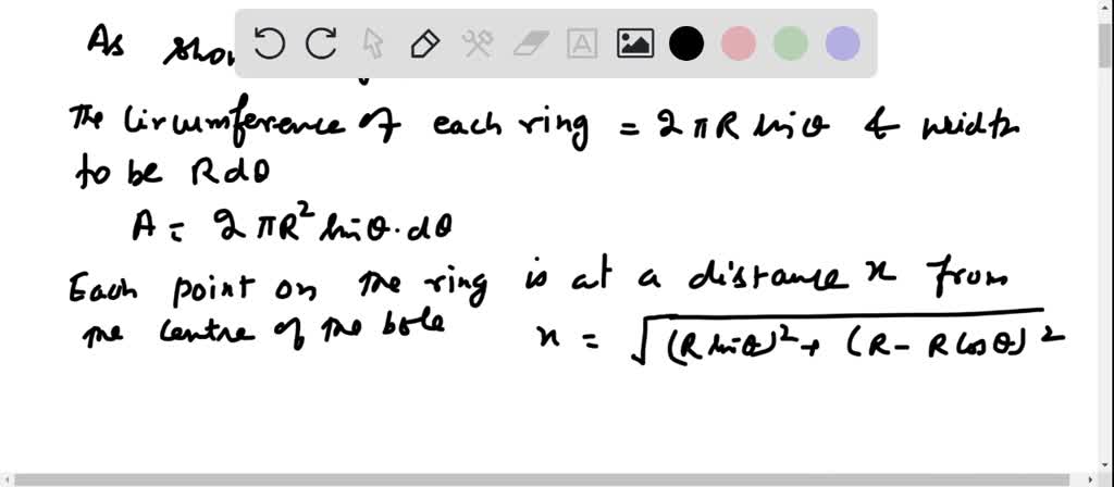 SOLVED:The figure shows a spherical shell of charge, of radius a and ...