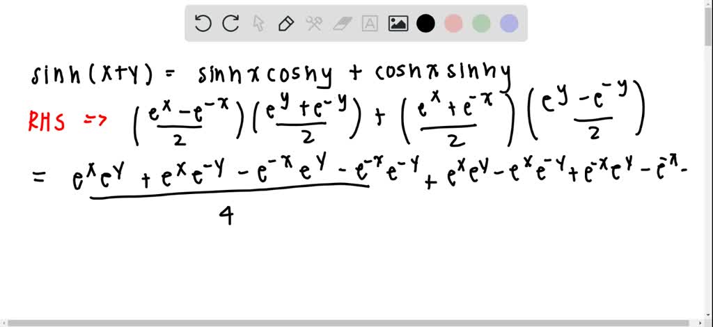 SOLVED:Prove the identities.sinh^2 x-sinh^2 y=sinh(x+y) sinh(x-y)