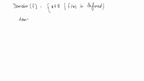 SOLVED:Use set notation to define the domain of a function. Then use the same notation to ...