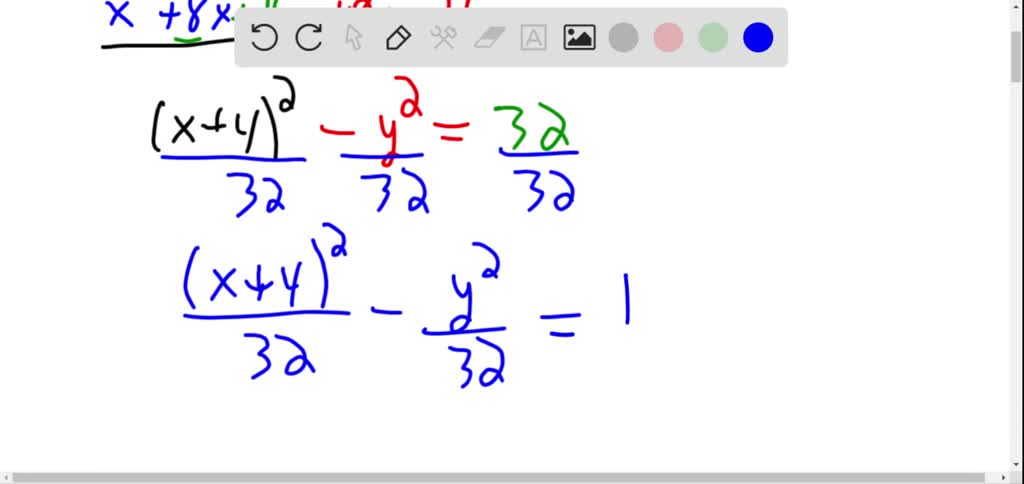 SOLVED:Convert each given equation to the standard form for an ellipse centered at the origin ...