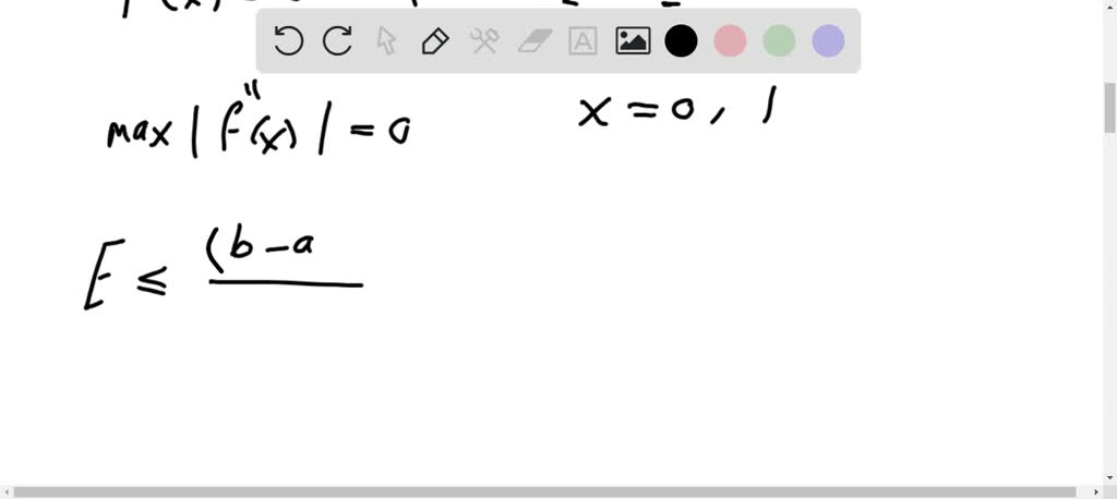 Solveduse The Error Formulas In Theorem 419 To Estimate The Error In