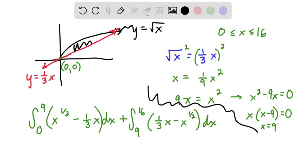 SOLVED:Using the answer from Exercise 15, find the area of the region in the x y-plane under the ...