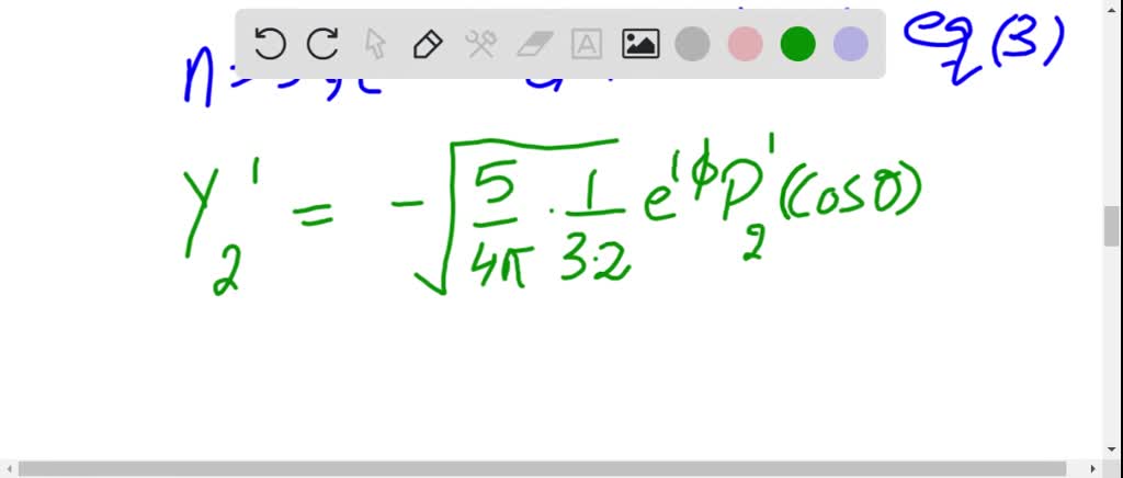 Solved A Hydrogen Atom In Its Ground State [ N L M 1 0 0 ] Is