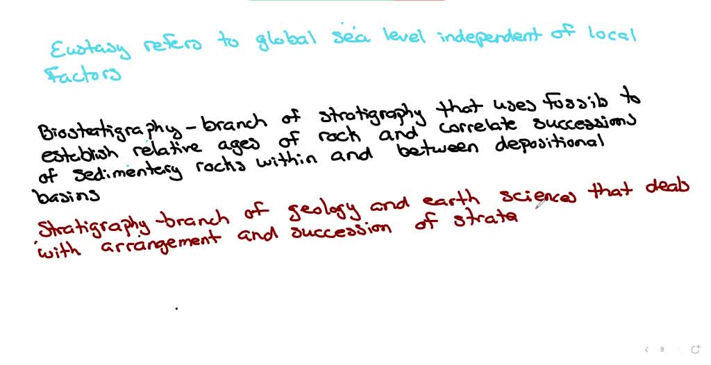 Define: eustatic, biostratigraphy, stratigraphy, geochronology, half ... Define: eustatic, biostratigraphy, stratigraphy, geochronology, half ...