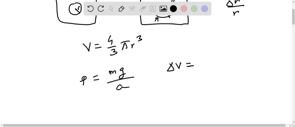 SOLVED: A solid sphere of radius R and bulk modulus of elasticity K is ...