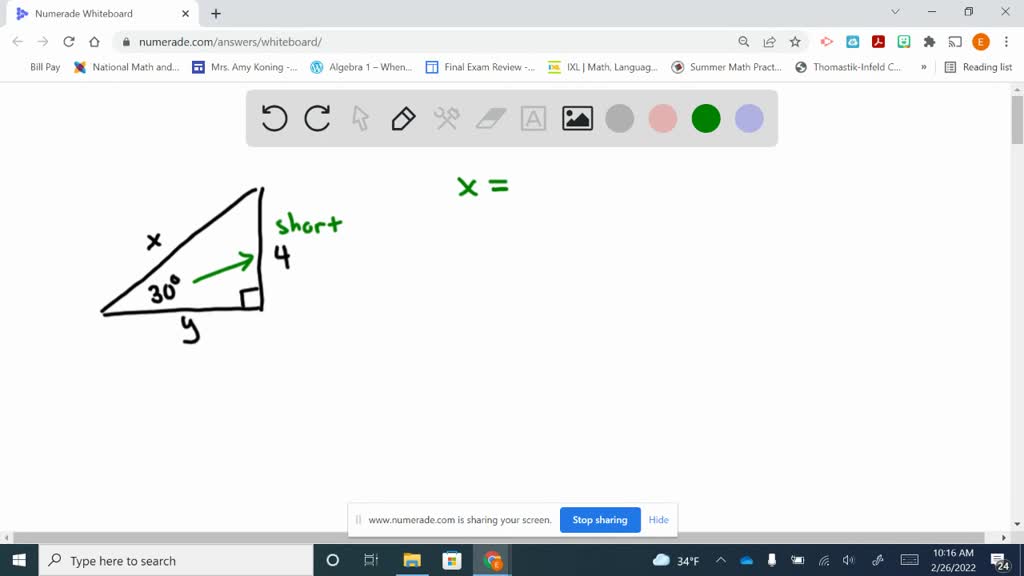 ⏩SOLVED:Find the values of x and y in the figure. | Numerade