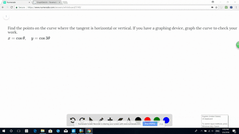 SOLVED: Find the points on the curve where the tangent is horizontal or vertical. If you have a ...