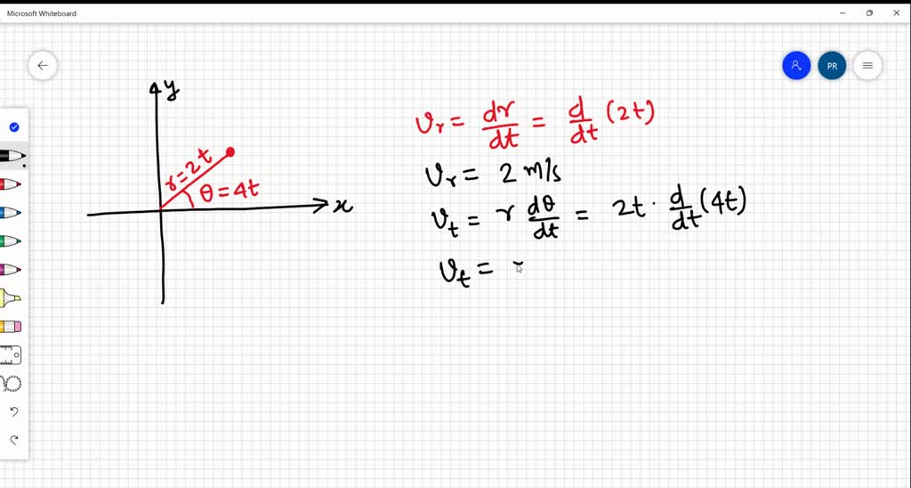 A particle is revolving in a circular path as shown in figure in the horizontal plane such that ...