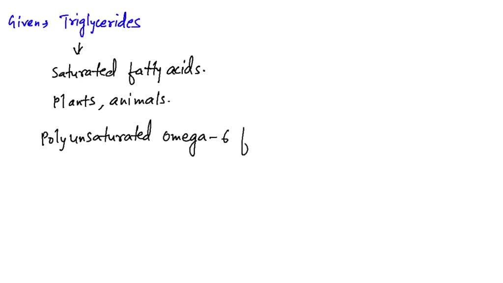 Draw the structure of a triglyceride that contains one myristic acid ...