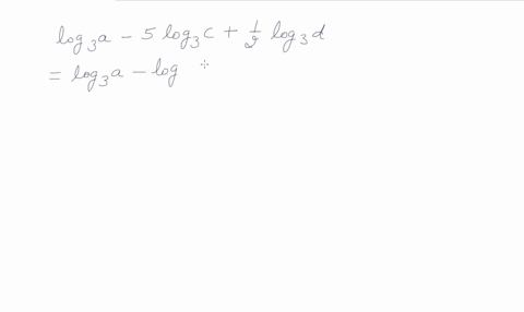 SOLVED:Write the expression as a single logarithm. Assume that all variables represent positive ...
