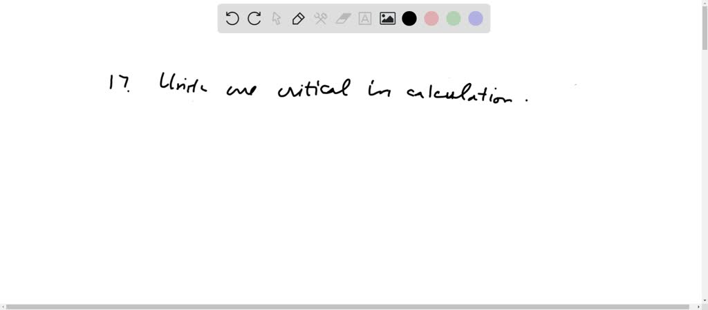 SOLVED What Is A Unit Why Are Units Important When Expressing A SOLVED What Is A Unit Why Are Units Important When Expressing A