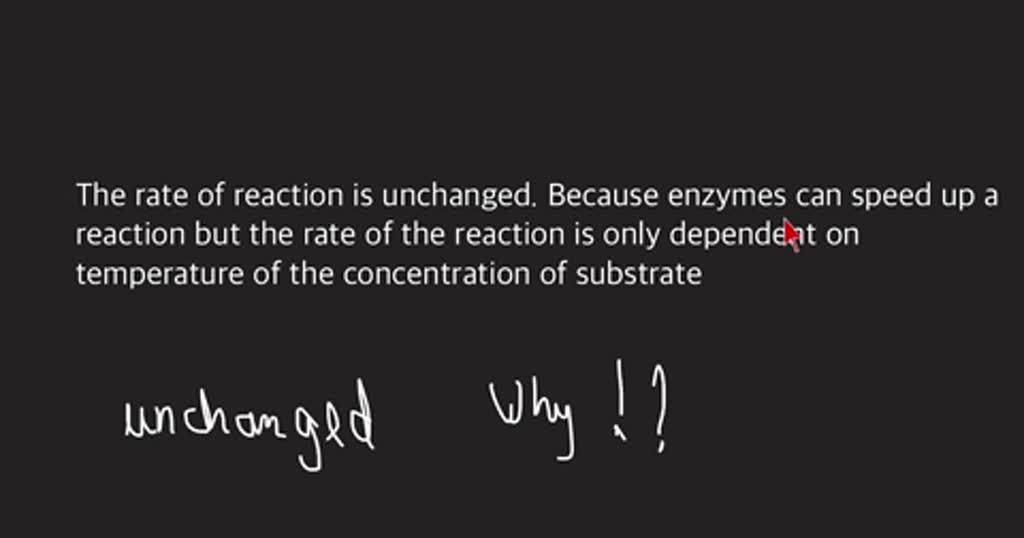 Solved What Happens To The Rate Of An Enzyme Catalyzed Reaction As