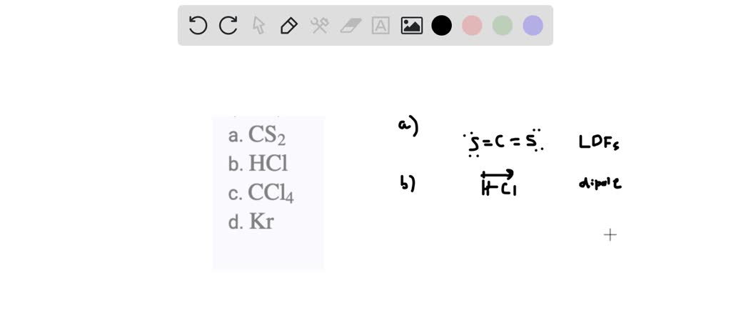 SOLVED:Identify the strongest type of intermolecular force present in ...