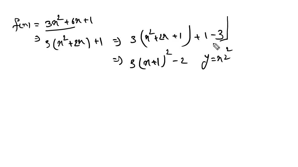 SOLVED Complete The Square Of Each Quadratic Expression Then Graph solved-complete-the-square-of-each-quadratic-expression-then-graph