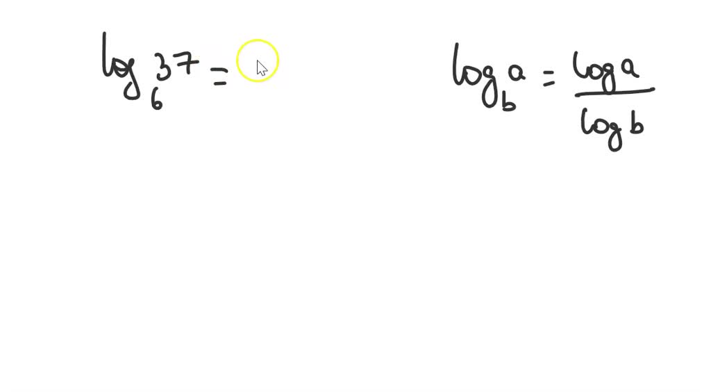 SOLVED:Find each of the following logarithms using the change. of-base ...